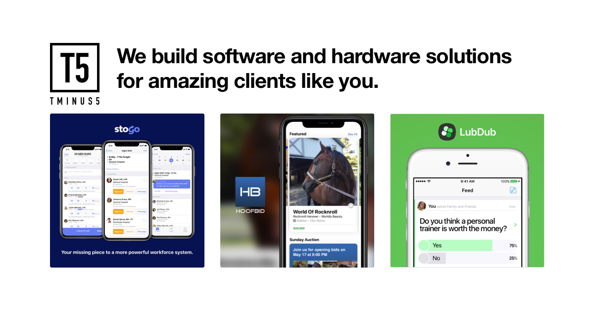 T Minus 5 - Mobile Software Design and Development